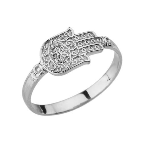 Sterling Silver Hamsa Ring
