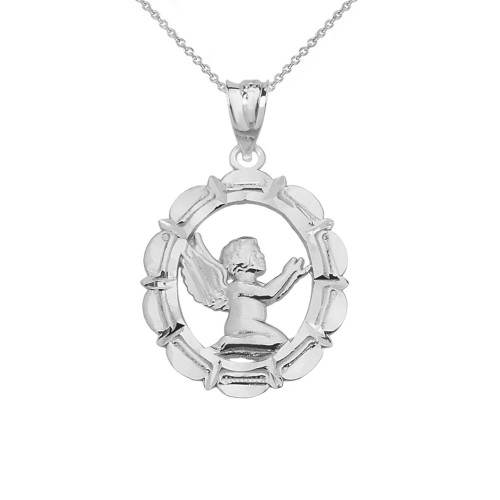 Praying Baby Angel in Sterling Silver