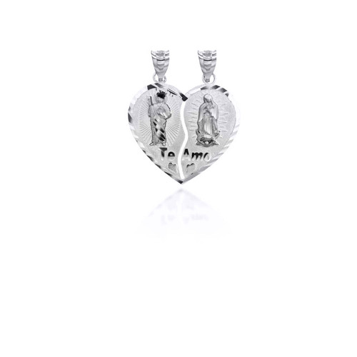 Silver Saint Jude and Our Lady of Guadalupe Te Amo Breakable Heart ...