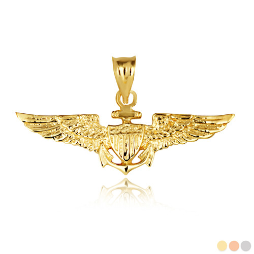 Gold United States Navy Officially Licensed Shield Eagle Anchor Emblem ...