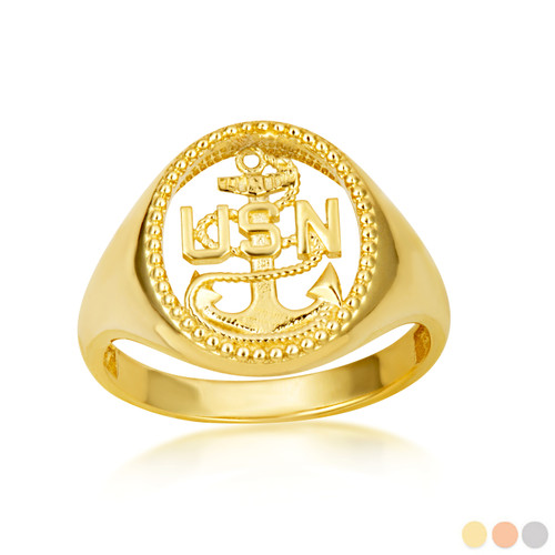 Gold Officially Licensed United States Navy Anchor Chief Petty Officer ...