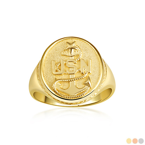 Gold United States Navy Anchor Officially Licensed Senior Chief Petty ...