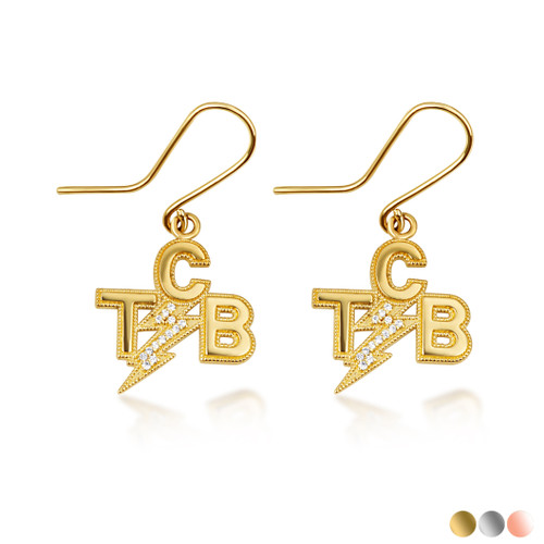 Gold Milgrain Lightning Bolt Diamond TCB (Taking Care of Business ...