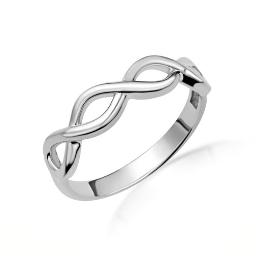 .925 Sterling Silver Infinity Band Ring | Factory Direct Jewelry