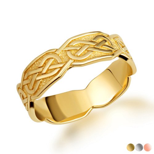 Gold Infinity Knot Band Ring | Factory Direct Jewelry
