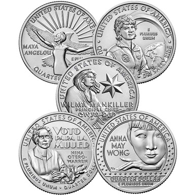 Special 2022 American Women Quarter Set | International Coins & Currency