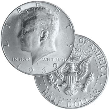 1969-D Kennedy 40% Silver Half Dollar Brilliant Uncirculated ...