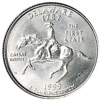 1999-D Delaware Quarter Brilliant Uncirculated | International Coins ...