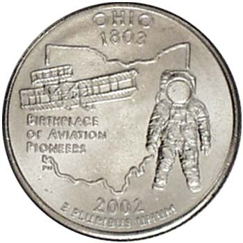 2002-P Ohio Quarter Brilliant Uncirculated | International Coins & Currency