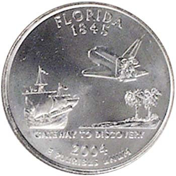 2004-P Florida Quarter Brilliant Uncirculated | International Coins ...