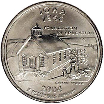2004-P Iowa Quarter Brilliant Uncirculated | International Coins & Currency