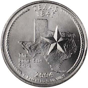 2004-P Texas Quarter Brilliant Uncirculated | International Coins ...