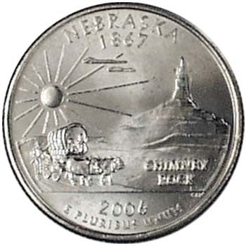 2006-D Nebraska Quarter Brilliant Uncirculated | International Coins ...