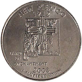 2008-D New Mexico Quarter Brilliant Uncirculated | International Coins ...