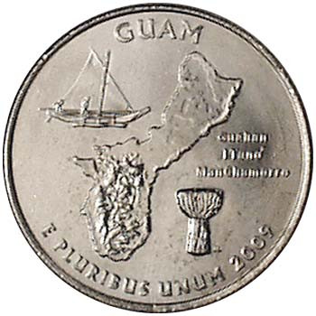 2009-D Guam Quarter Brilliant Uncirculated | International Coins & Currency