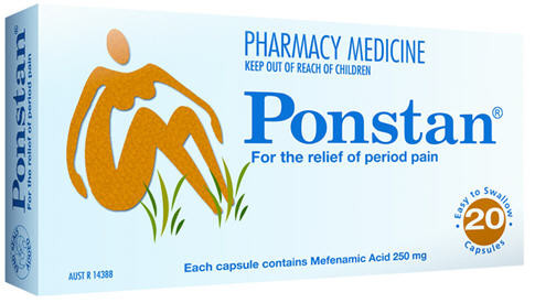 Ponstan Capsules 20 - Menfenamic Acid 250mg
