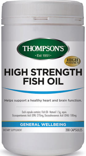 Thompson's Fish Oil 1500mg High Strength Capsules 200
