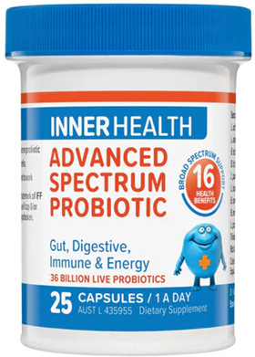 Inner Health Advanced Spectrum Probiotic Capsules 25