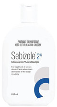 Sebizole Ketoconazole Shampoo 2% in a 200ml pack size