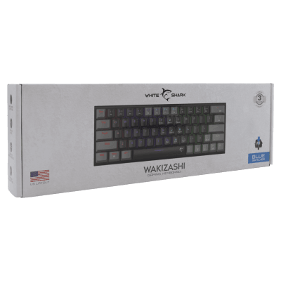 White Shark KEYBOARD GK-002121 WAKIZASHI / Black-grey US-BLUE.SW ...