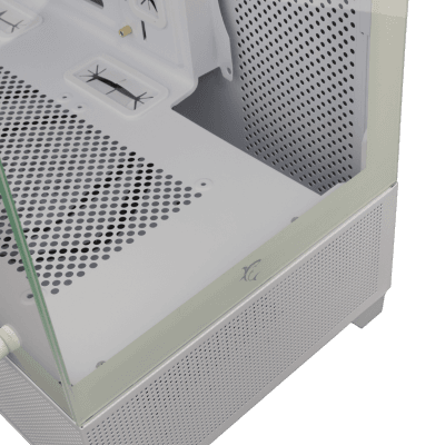 White Shark PC CASE GCC-2304 TORPEDO WHITE + 3 Fan DASH - Electron Albania