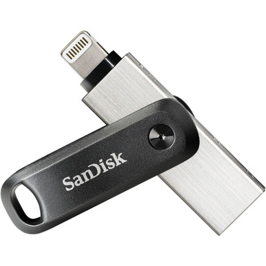 USB STICK 128GB USB 3.1 SanDisk iXpand Go Apple Lightning black/silver ...