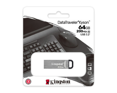 USB STICK 64GB USB 3.2 Kingston DataTraveler Kyson Silver DTKN/64GB ...