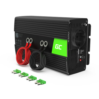 Green Cell INV08 power adapter/inverter Outdoor 1000 W Black - Electron ...