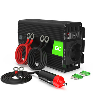 Green Cell INV01DE power adapter/inverter Auto 300 W Black - Electron ...
