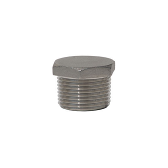 Merit Brass K417H-24 1 1/2" Stainless Steel T304 Threaded Hex Head Plug ...