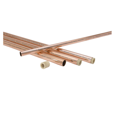 Mueller LH20010 2" X 10' Copper Type L Hard Plumbing Water Tube - 24hr ...