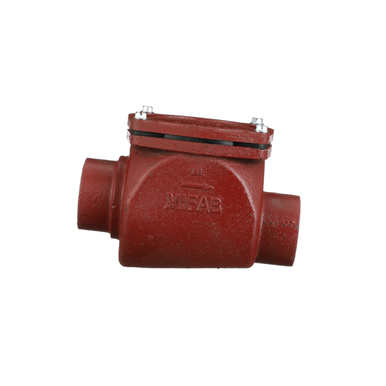 Mifab BV1008 8" Lacquered Cast Iron Backwater Valve With No Hub Inlet ...
