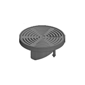 Mifab F1340-TA-1 12" Ductile Iron Round Top Assembly With Nickel Bronze ...