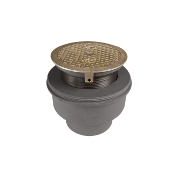 Sioux Chief 854-24NR 4" Cast Iron No Hub Adjustable Floor Cleanout With ...