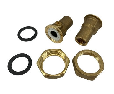 Grundfos 519850 1/2" IPS x Union Bronze Isolation Valve Set (Threaded ...