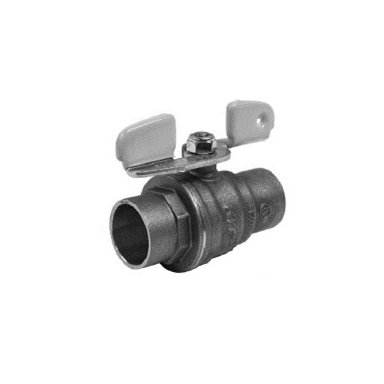 Kitz 859W-112 1 1/2" Sweat Brass Full Port Chrome Trim Vented Ball ...