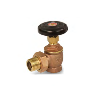 Everflow 48712 1/2" FIP X Male Union Steam Angle Radiator Valve