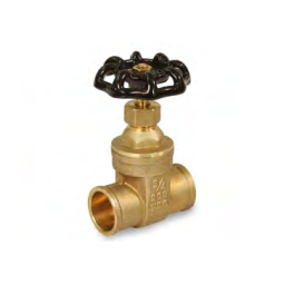 Everflow 205C004 4" Sweat C X C Brass Gate Valve