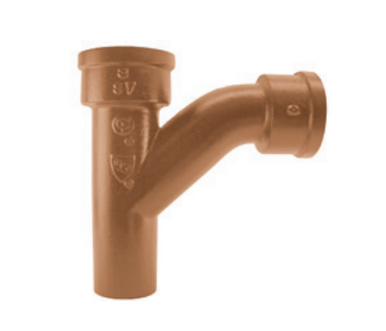 Charlotte Pipe 15528 6" Service Weight Edge HP Iron Combination Wye and ...