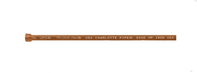 Charlotte Pipe 16085 Service Weight Edge HP Iron 6" X 10' Single Hub ...
