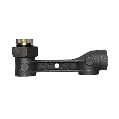 Everflow GSTB7114 1 1/4" Side-Inlet Top-Outlet Black Meter Bar