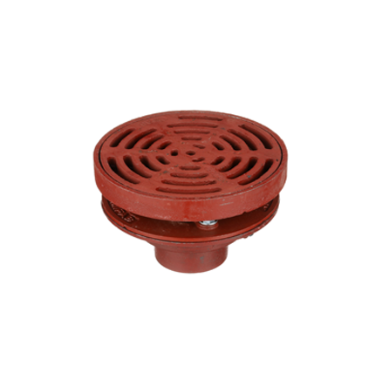 Mifab F1324-C-Y-14-4 4" NH Floor Drain With 9" Non-Adjustable Top Non ...
