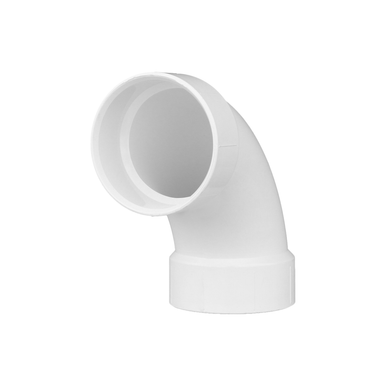 Charlotte Pipe (PVC 00304 1000) 3" Long Sweep 90° Elbow (Hub X Hub ...