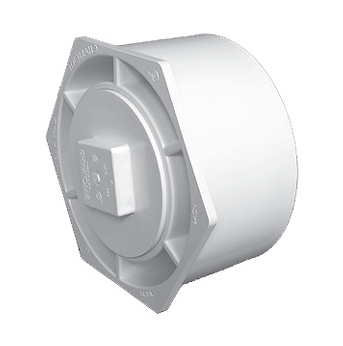 Charlotte Pipe (PVC 00108X 2000) 10" X 8" DWV Flush Bushing (Cleanout ...