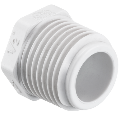 Spears 4250-005, 1/2" White PVC Test Plug (Mipt - For Pressure Testing ...