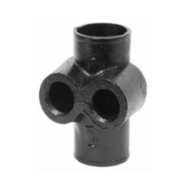 Charlotte Pipe 00622 3" X 1 1/2" Cast Iron No Hub Horizontal Twin ...