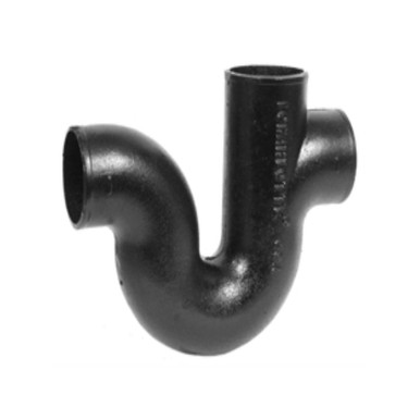 Charlotte Pipe 00545 4" Cast Iron No Hub Running Trap With Vent - 24hr ...