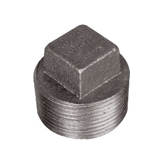 Anvil 0318902681 3 1/2" Black Cast Iron Cored Plug - 24hr Supply