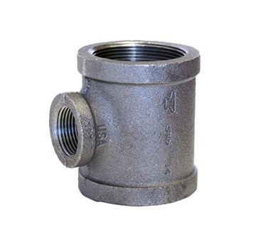 Anvil 0310055009 3" X 3" X 1 1/4" Black Malleable Iron Reducing Tee ...