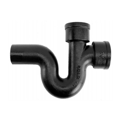 Charlotte Pipe 01620 8" X 4" Cast Iron Service Weight Running Trap With ...